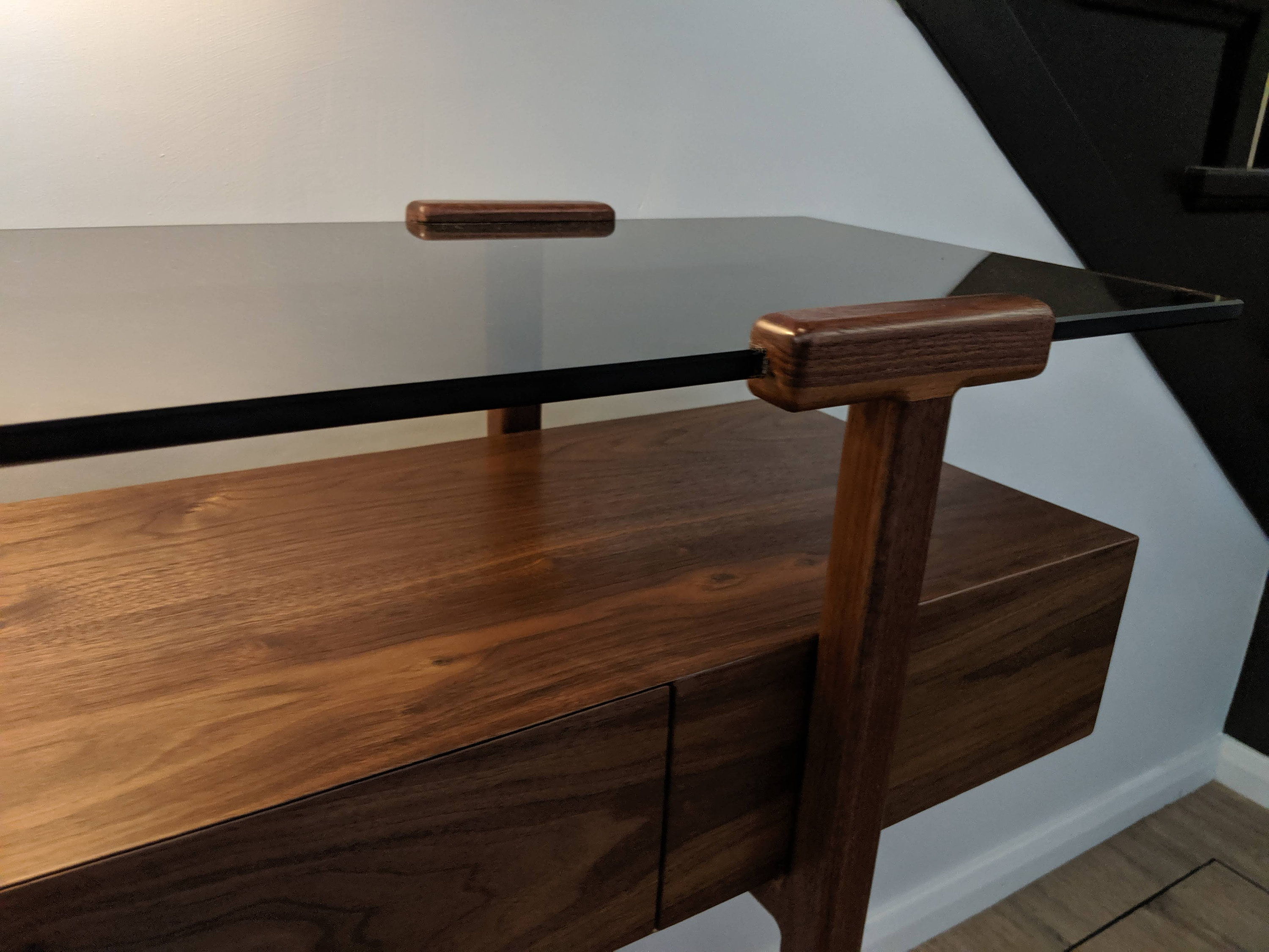 Walnut Console Side Table Hallway | Etsy UK