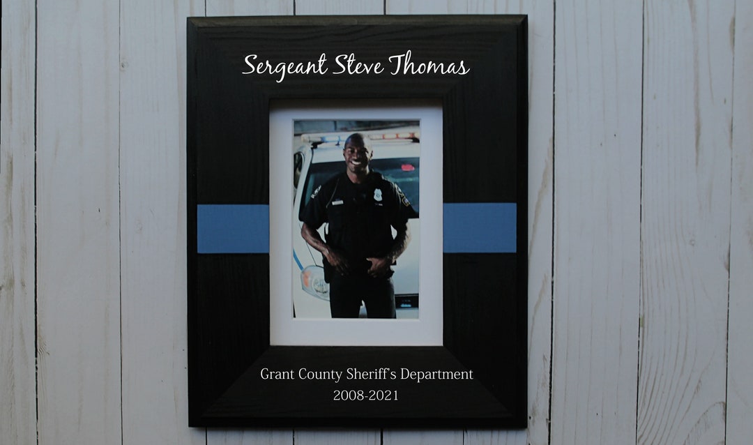 Personalized Police Officer Gift, Personalized Police Officer Frame ...