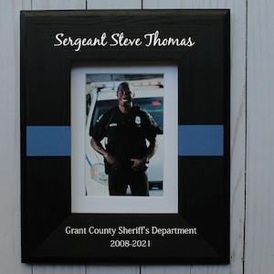 Personalized Police Officer Gift, Personalized Police Officer Frame ...