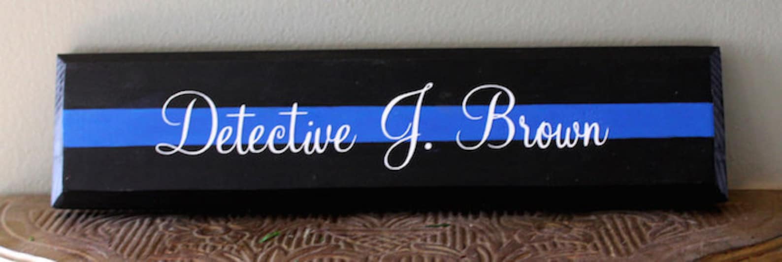 Police Officer Desk Name Plate Police Officer Gifts Police - Etsy