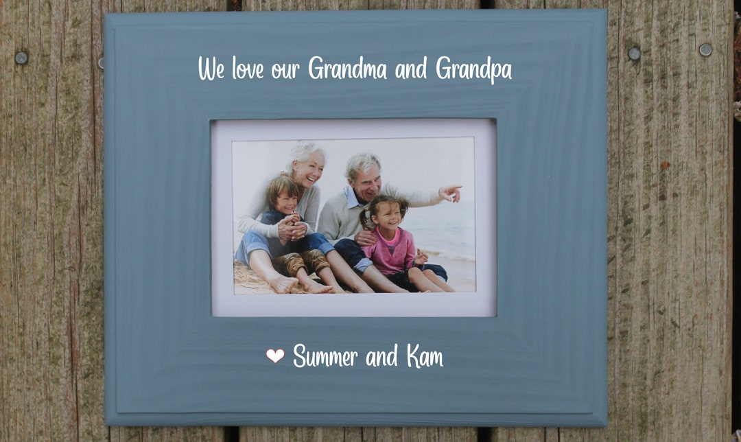 Personalized Grandparents Picture Frame, Grandparents Gift, New ...
