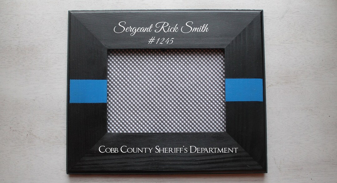 Personalized Police Picture Frame, Police Officer Gifts, Police ...
