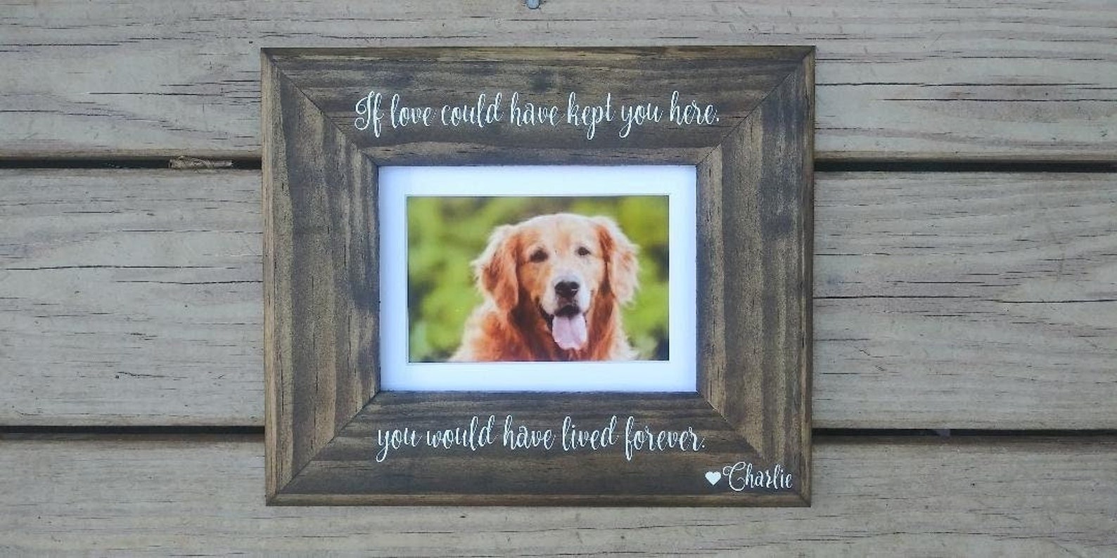 Pet Memorial Frame Personalized Pet Memorial Frame Pet Loss - Etsy