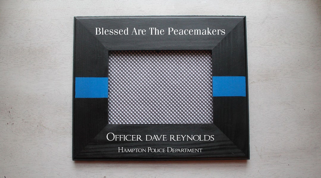 Personalized Police Officer Picture Frame, Police Officer Gifts, Thin ...