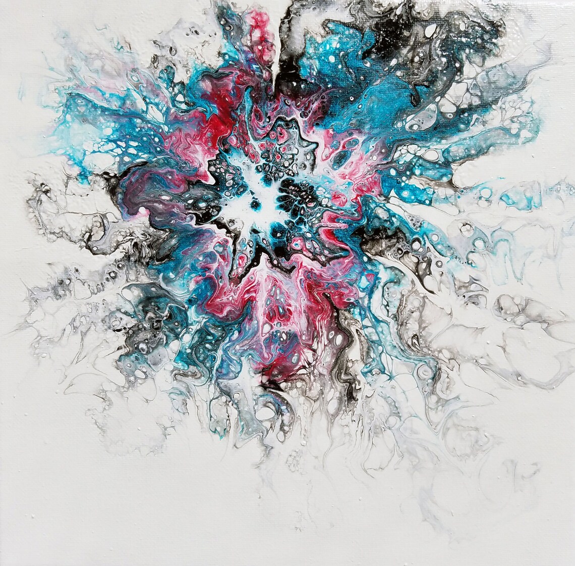 Acrylic Flow Painting, Acrylic Pour Painting, Abstract Painting, Canvas ...