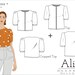 Button Front Top PDF Sewing Pattern Sizes 4-16 EU 34-46 - Etsy