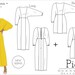 Kimono Sleeve Dress PDF Sewing Pattern Sizes 4-16 EU 34-46 - Etsy