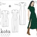 Princess Seam Long Dress PDF Sewing Pattern Sizes 4-16 EU - Etsy