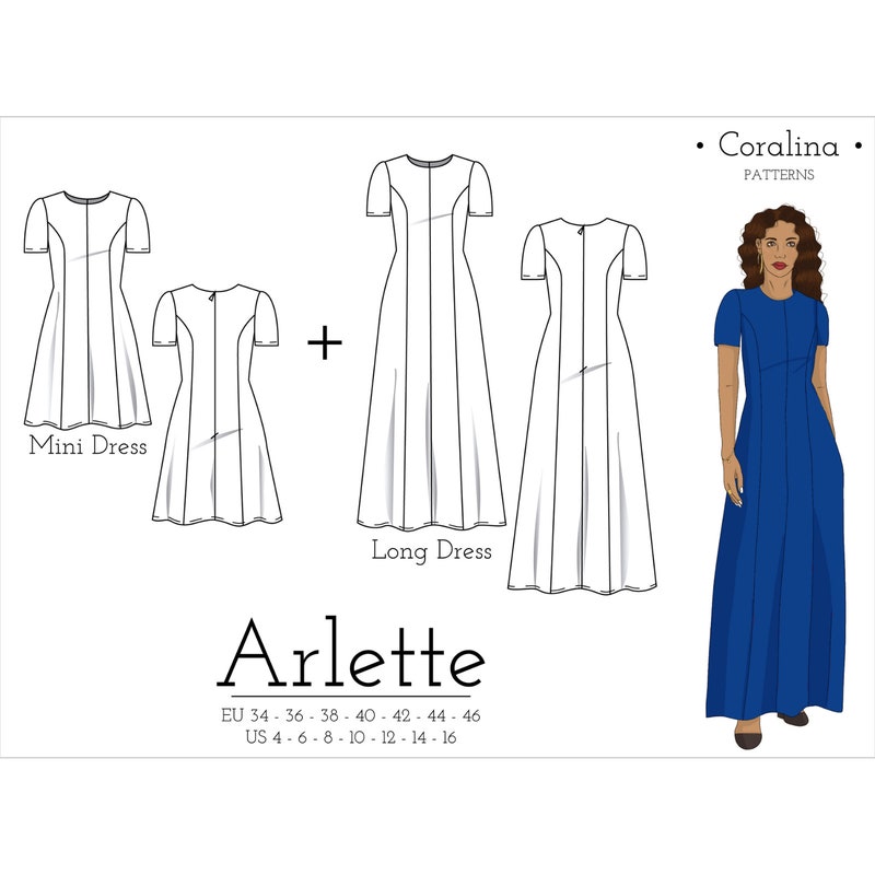 Panel Dress Pattern - Etsy