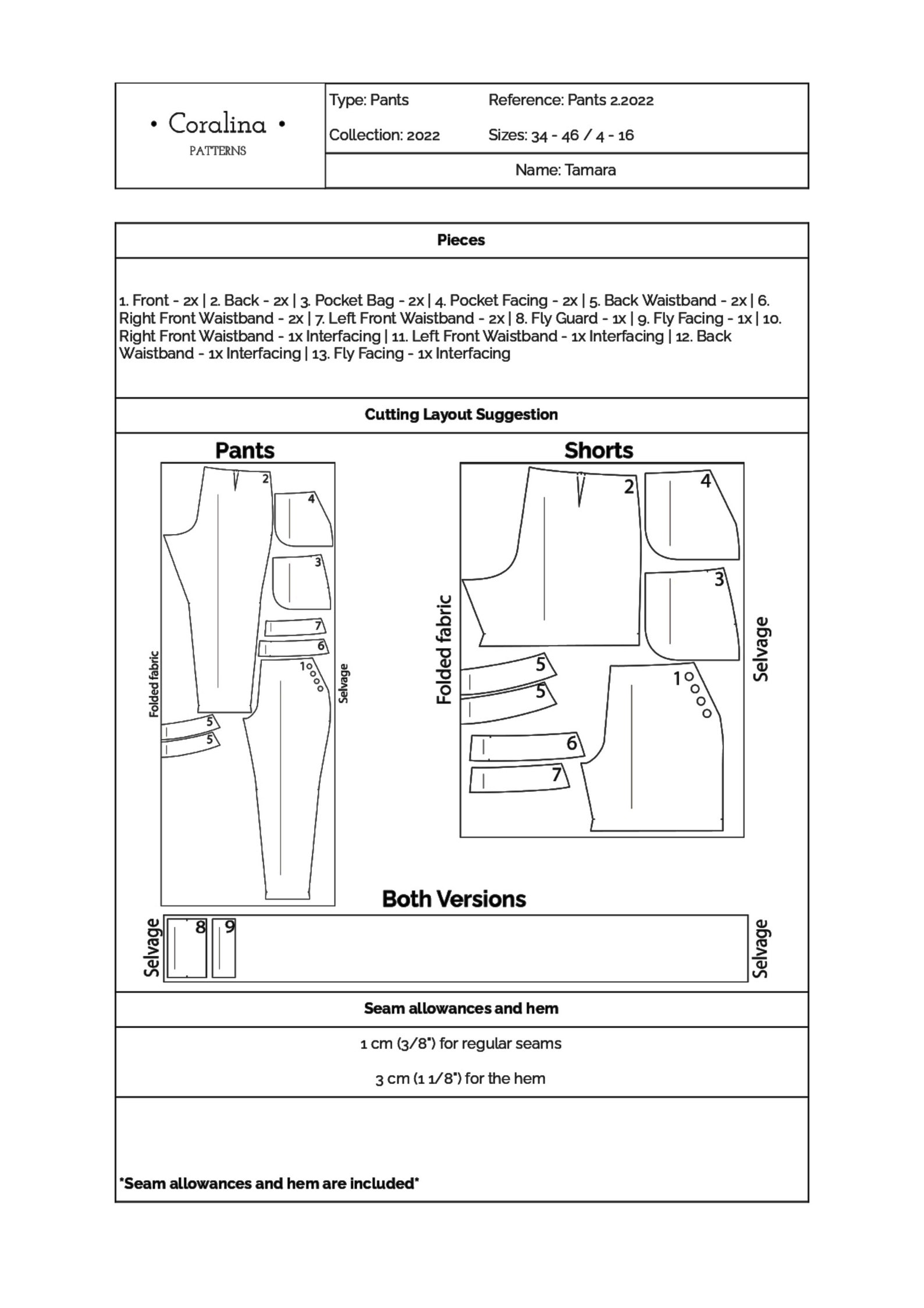 Tapered Dress Pants PDF Sewing Pattern Trousers With Pockets - Etsy