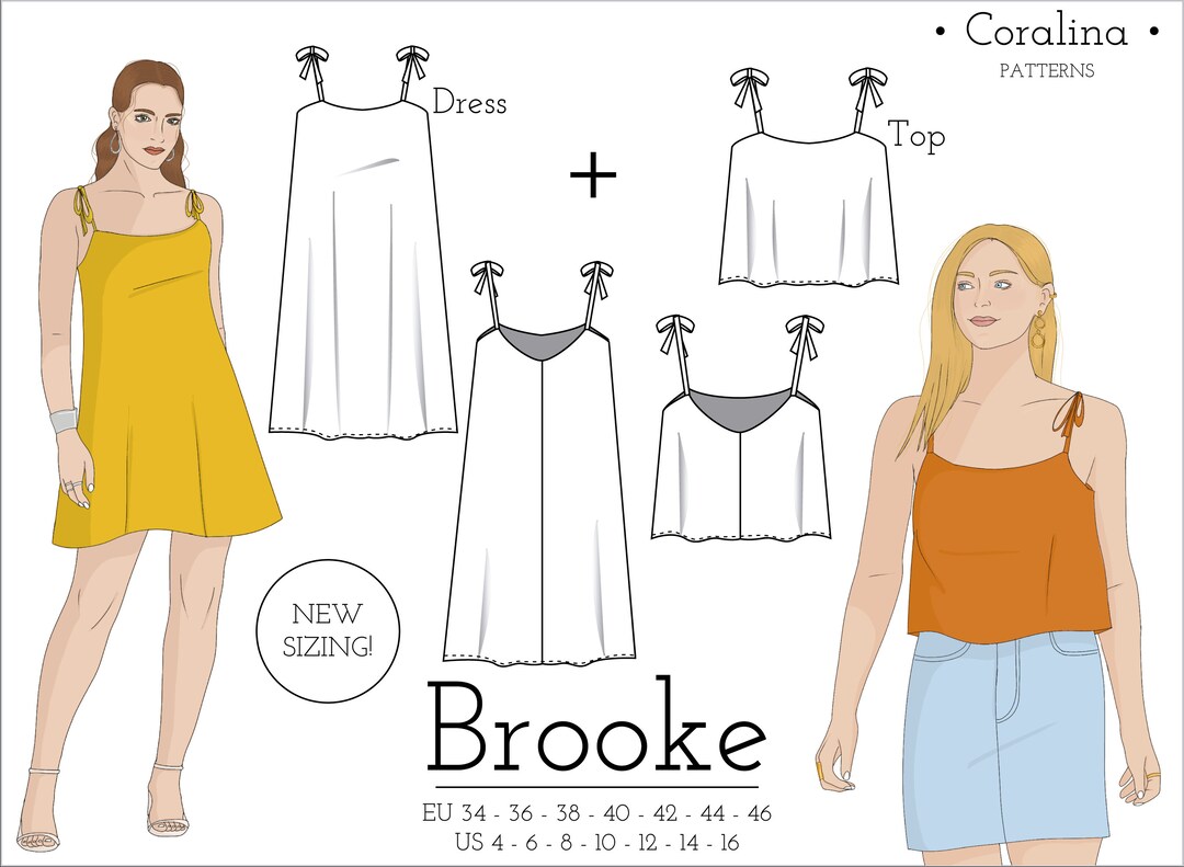 Strappy Top PDF Sewing Pattern Strappy Summer Dress Pattern - Etsy