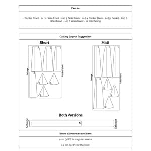 Godet Skirt PDF Sewing Pattern | High-waist Flared Skirt | Sizes 4-16 ...