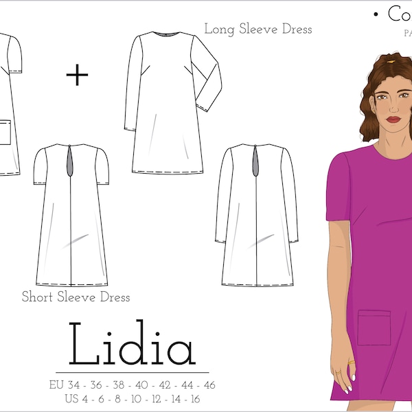 Shift Dress Pattern - Etsy