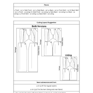 Cut Out Dress Sewing Pattern | Bodycon Style | Sizes 4-16 (EU 34-46 ...