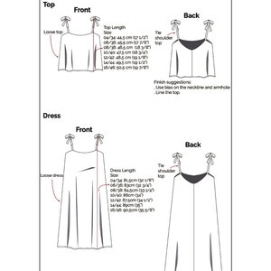 Strappy Top PDF Sewing Pattern | Strappy Summer Dress Pattern | Sizes 4 ...