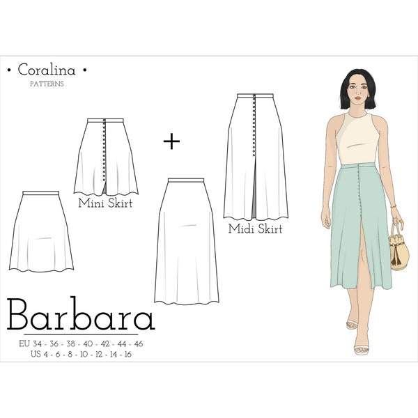 Open Front Skirt - Etsy