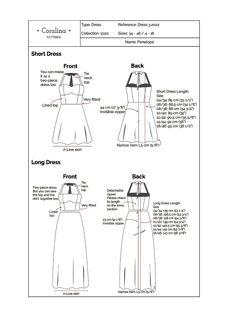 Two-piece Halter Dress PDF Sewing Pattern Cool Summer Dress - Etsy