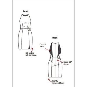 Open Back Halter Dress PDF Sewing Pattern | Sizes 4-16 (EU 34-46 ...