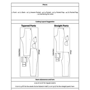 Cargo Sweatpants PDF Sewing Pattern | Simple Cargo Joggers | Sizes 4-16 ...