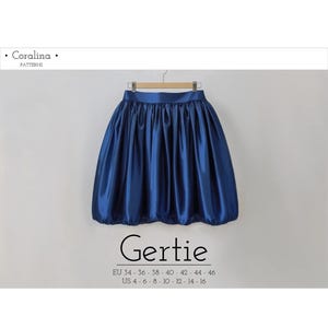 Balloon Skirt PDF Sewing Pattern | Bubble Hem Skirt Pattern | Sizes 4 ...