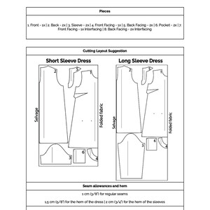 A-line Shift Dress PDF Sewing Pattern | With Pockets | Sizes 4-16 (EU ...