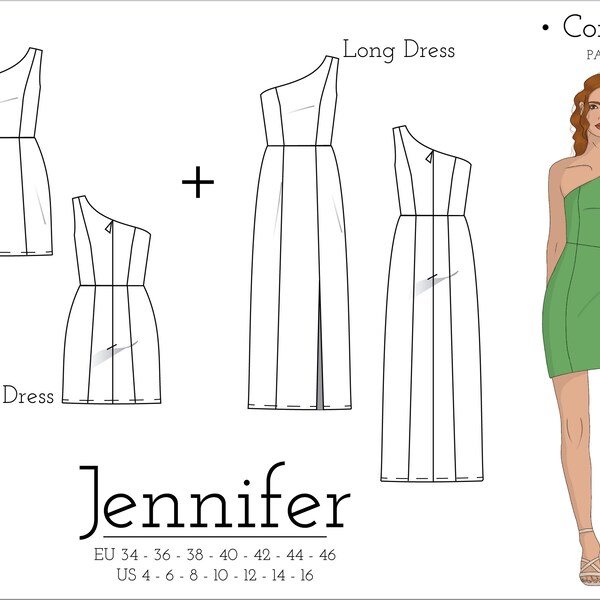 Lined Dress Pattern - Etsy