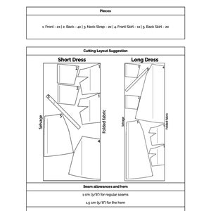 Halter Neck Dress Pdf Sewing Pattern | Sizes 4-16 (eu 34-46) | Two 