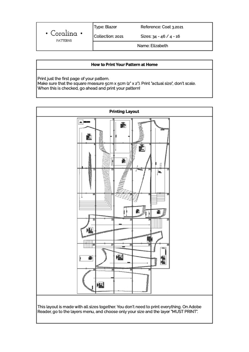 Unlined Blazer PDF Sewing Pattern Single-breasted Jacket - Etsy