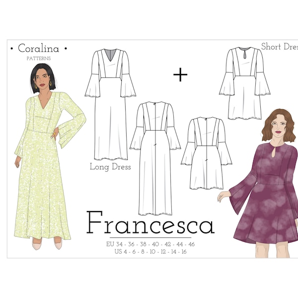 Bell Sleeve Dress - Etsy