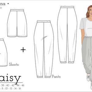 Simple Sweatshirt + Easy Sweatpants PDF Sewing Patterns | Sizes 4-16 ...