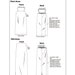 Strapless Column Dress PDF Sewing Pattern | Sizes 4-16 (EU 34-46) | Two ...