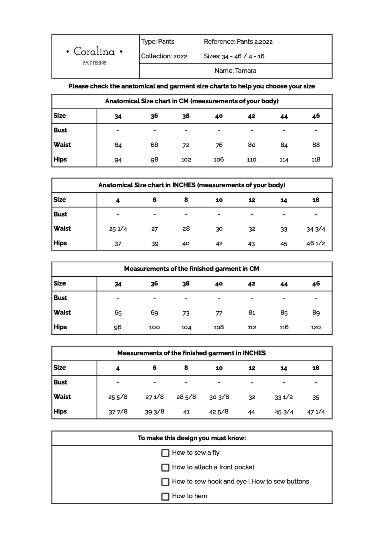 Tapered Dress Pants PDF Sewing Pattern Trousers With Pockets - Etsy