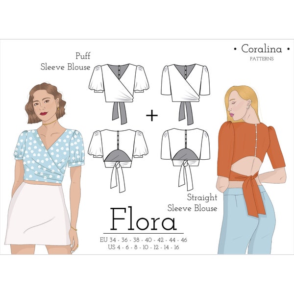 Surplice Top Sewing Pattern - Etsy