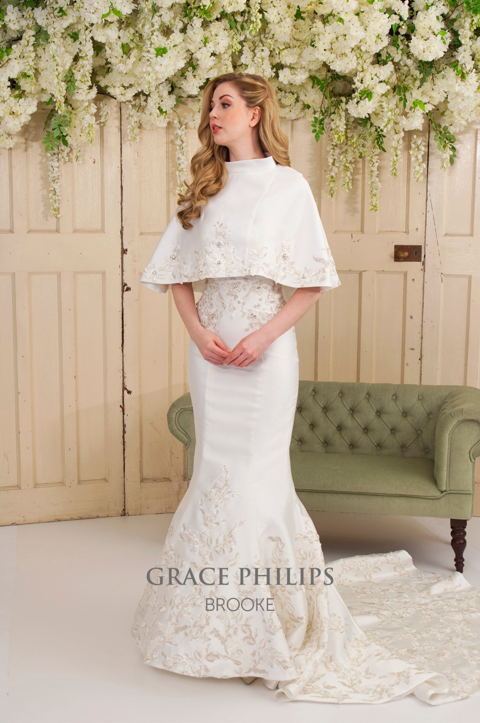 Grace Philips Original Sample Brooke. Ivory Mikado Elegant Mermaid ...