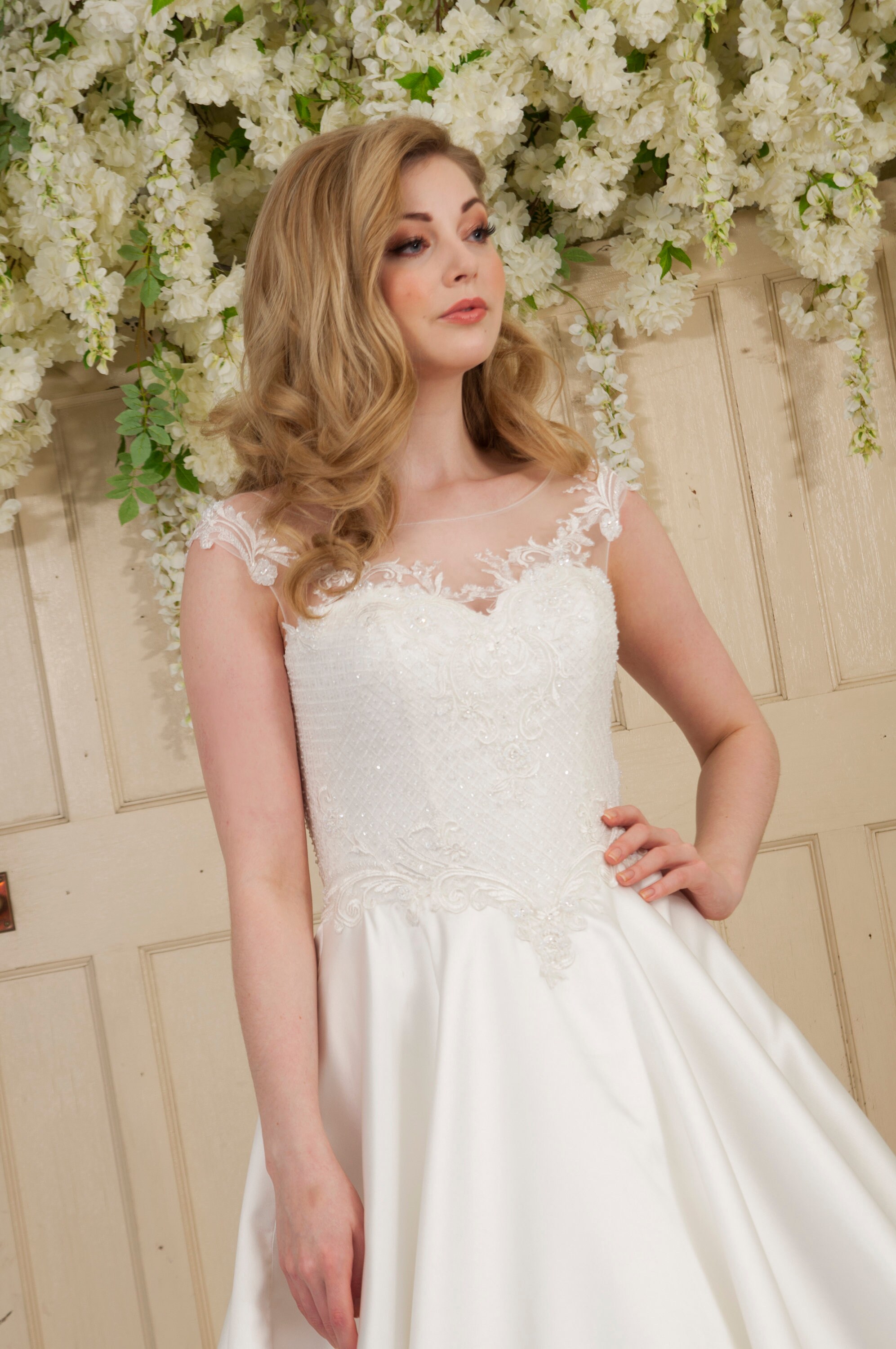 Grace Philips/house of Mooshki Original Jade an Ivory Satin Ball Gown ...