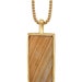 Wood Jasper Stone Tag in 14K Yellow Gold Plated Sterling Silver - Etsy