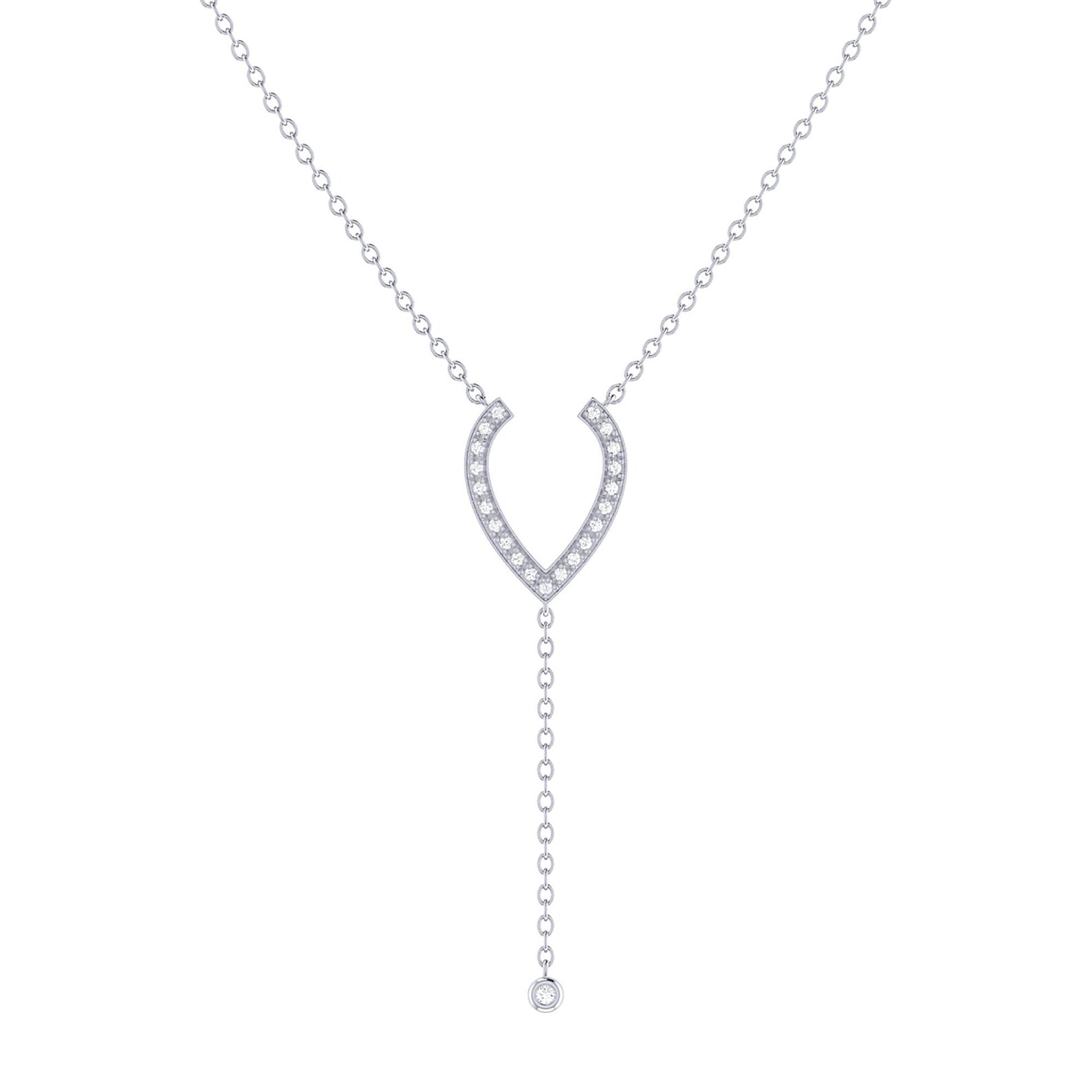 Drizzle Drip Teardrop Bolo Adjustable Diamond Lariat Necklace in 14K ...