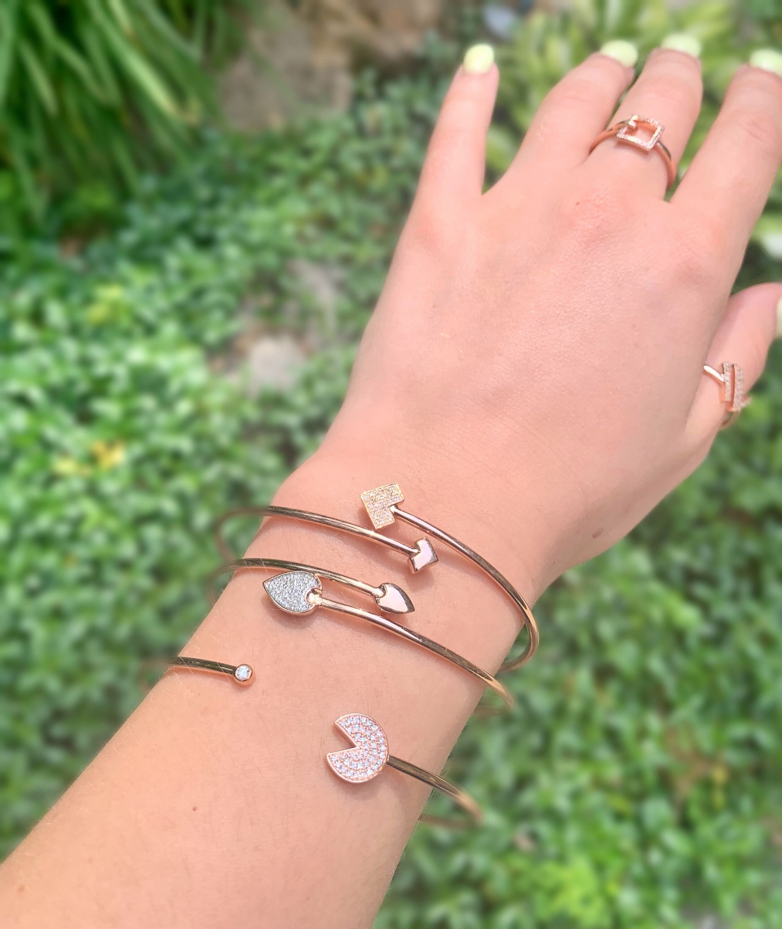 Pac-man Candy Cuff in Sterling Silver | Etsy