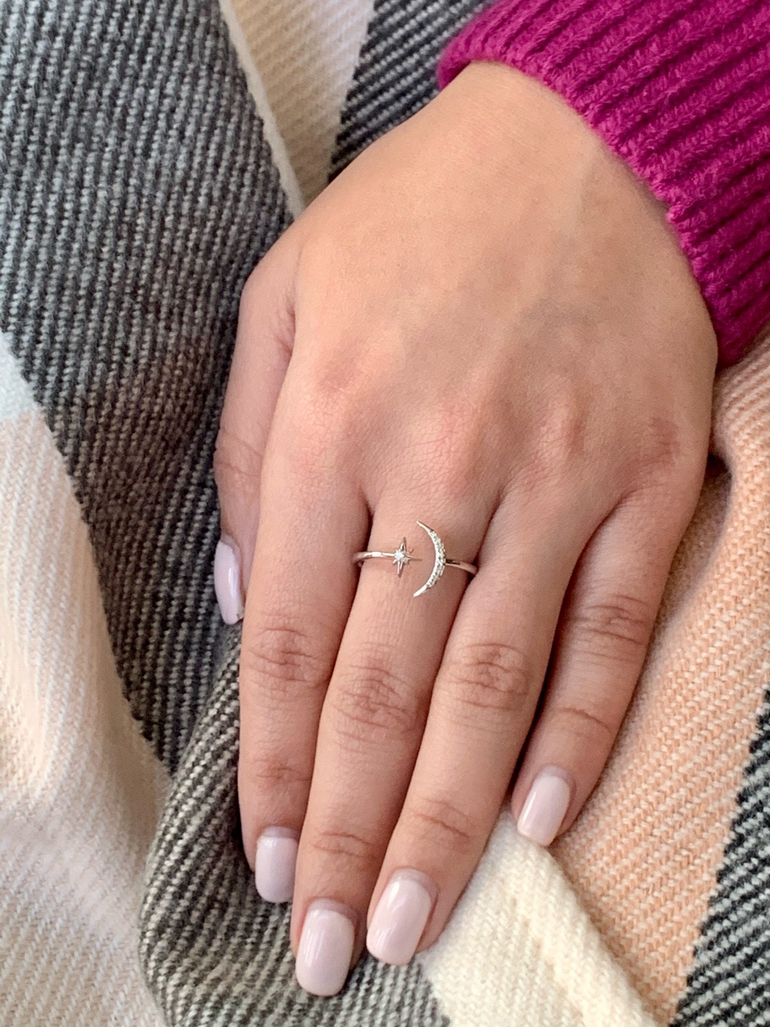 Starlit Ring in Sterling Silver - Etsy