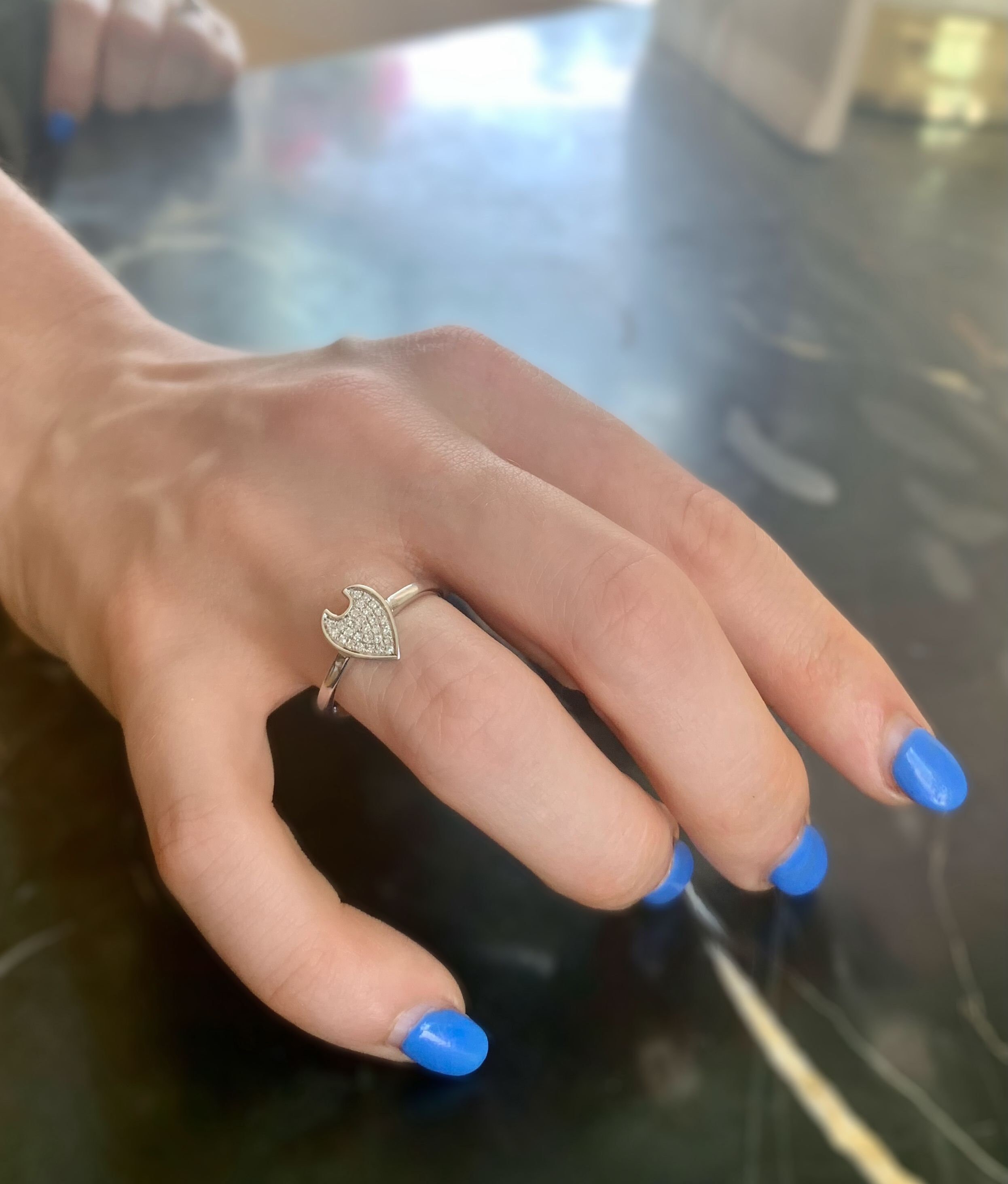 Raindrop Ring in Sterling Silver - Etsy