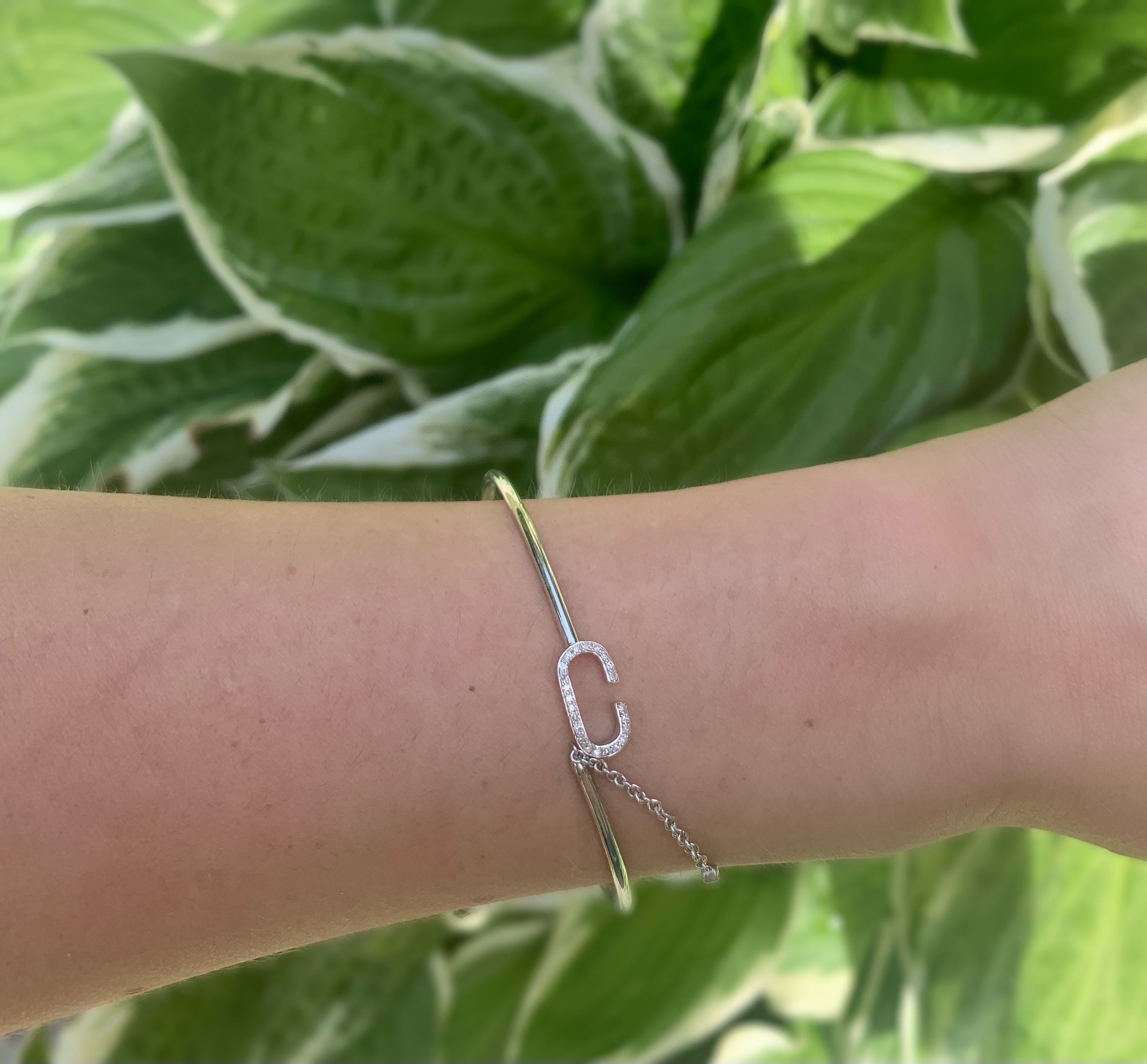 Celia C Lariat Cuff in Sterling Silver | Etsy
