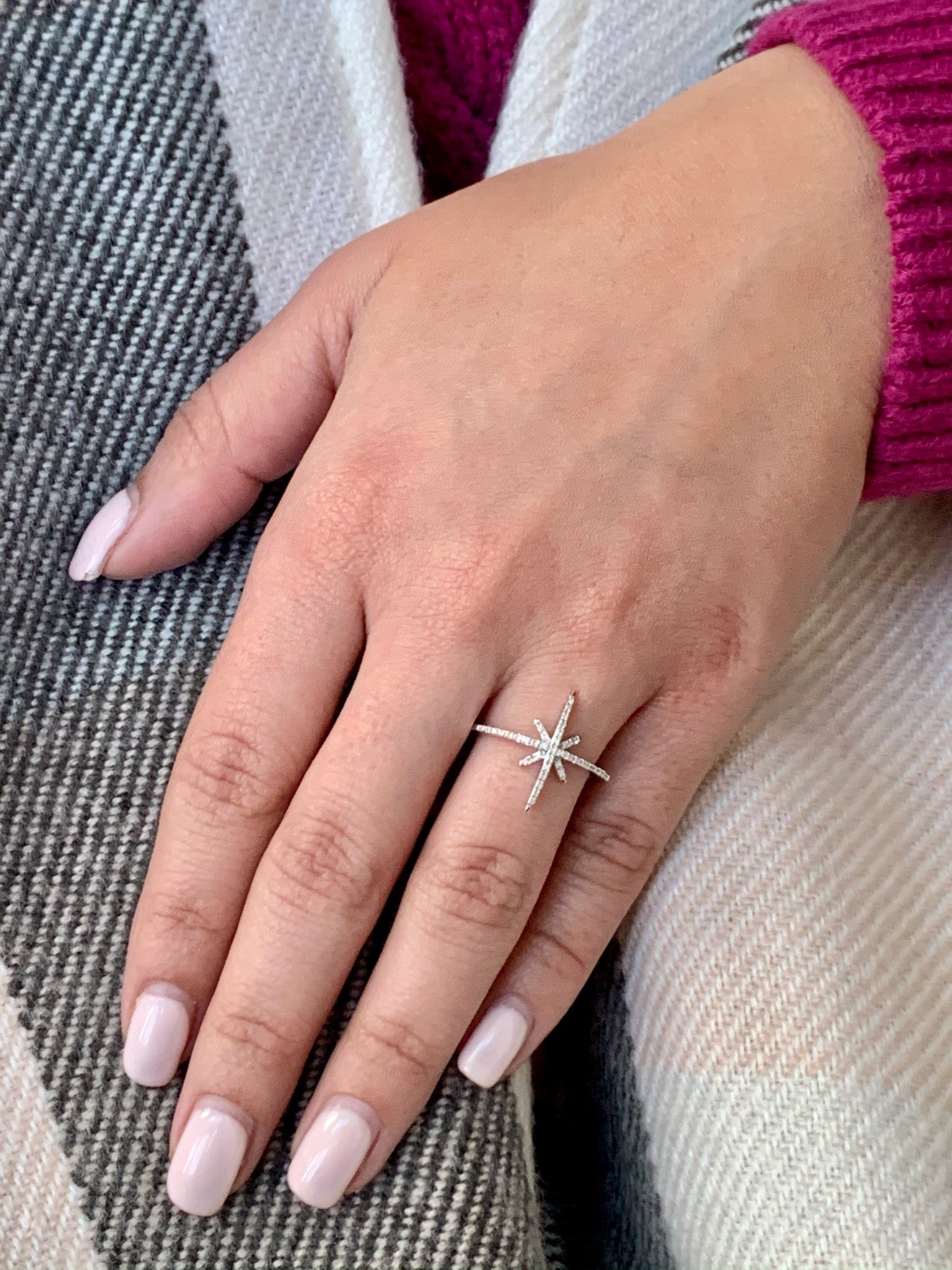 Twinkle Star Ring in Sterling Silver - Etsy