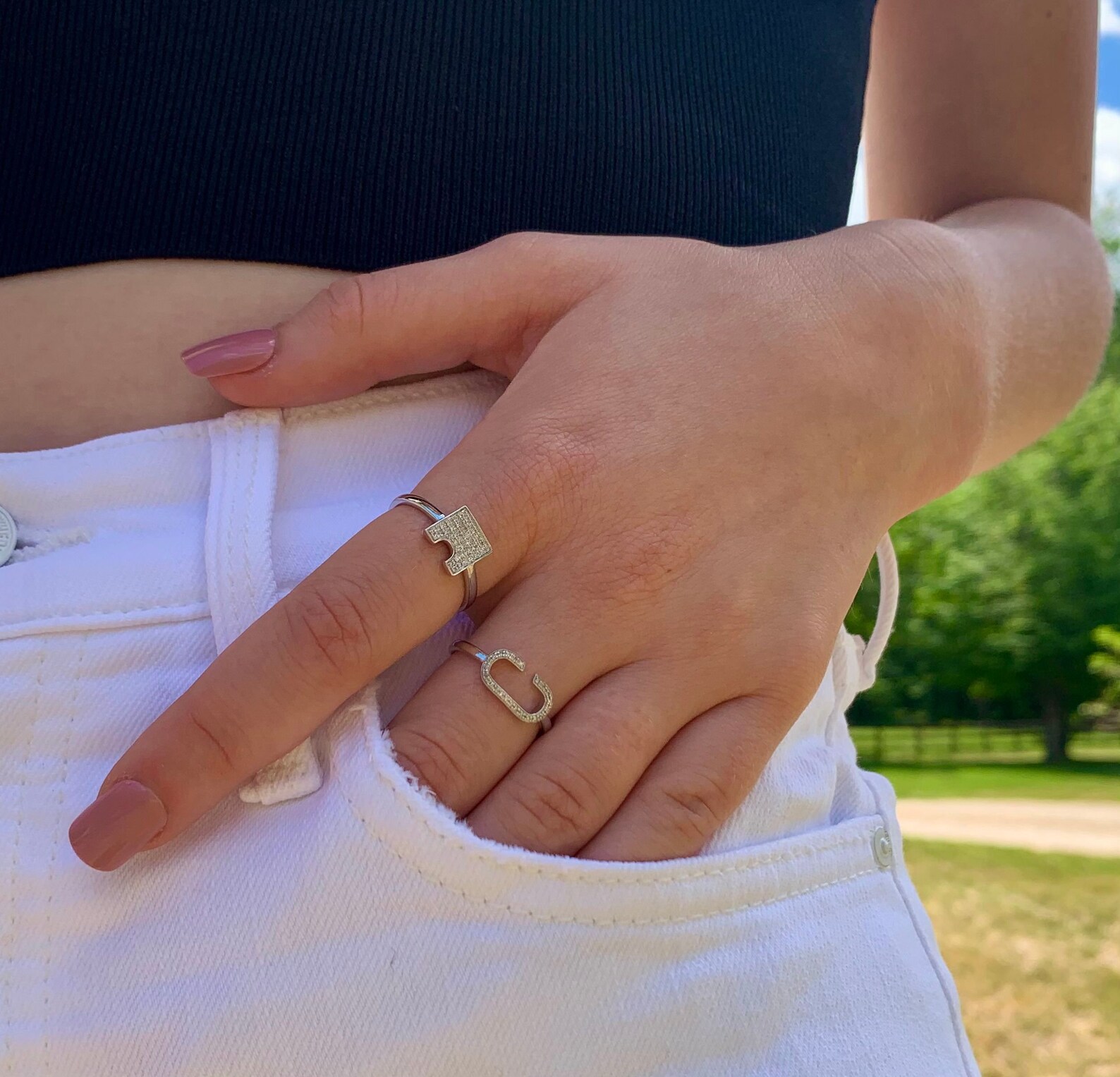 City Arches Ring in Sterling Silver - Etsy