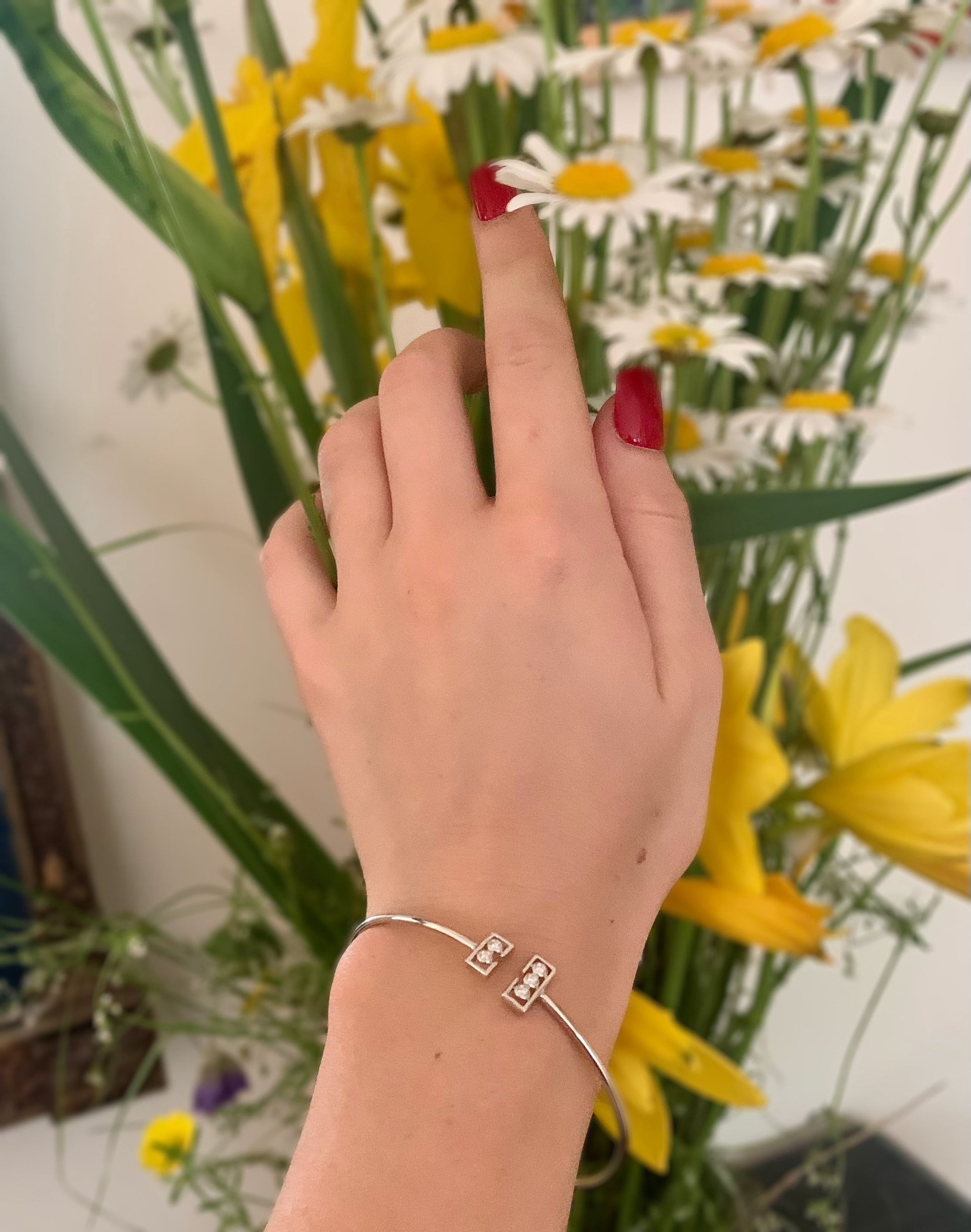 Traffic Light Cuff in Sterling Silver - Etsy