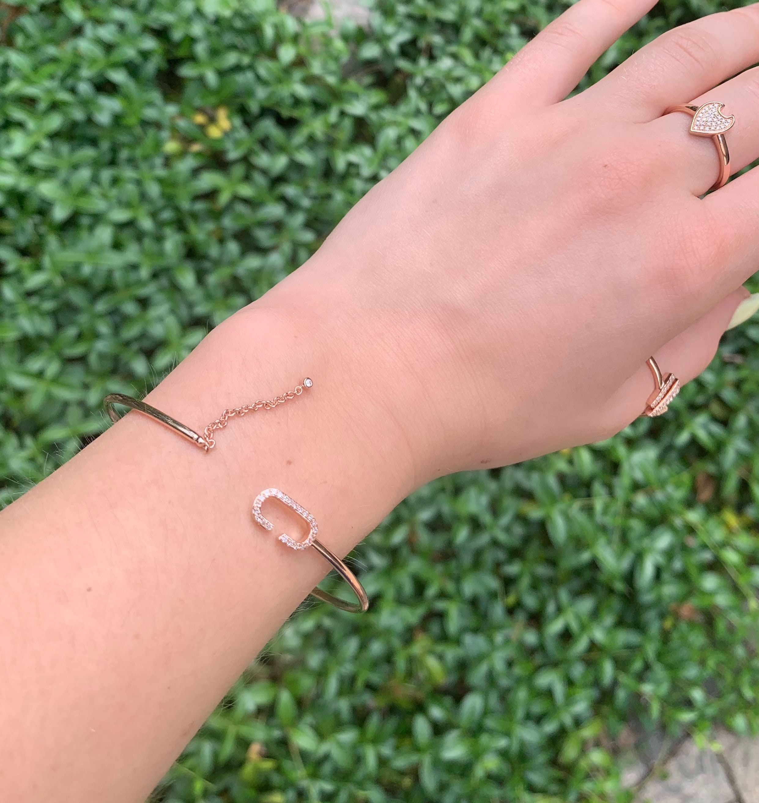 Celia C Lariat Cuff in Sterling Silver | Etsy