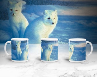 Ceramic Snow Fox - Etsy