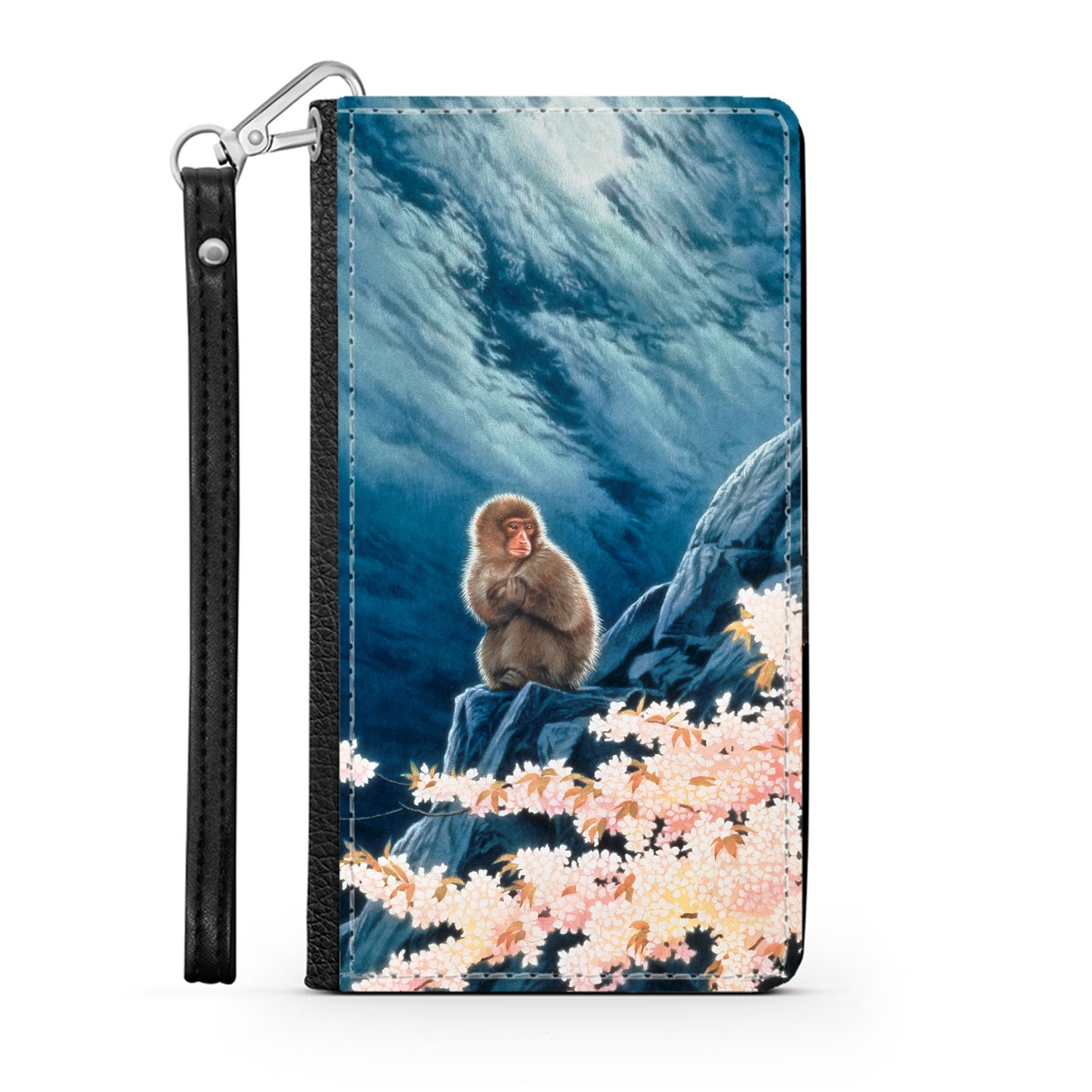 Leather Wallet Phone Wallet Monkey Gifts Faux Leather Wallet - Etsy