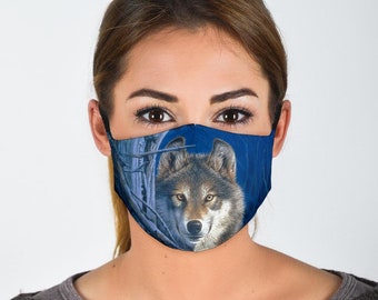 Wolf Face Mask - Etsy