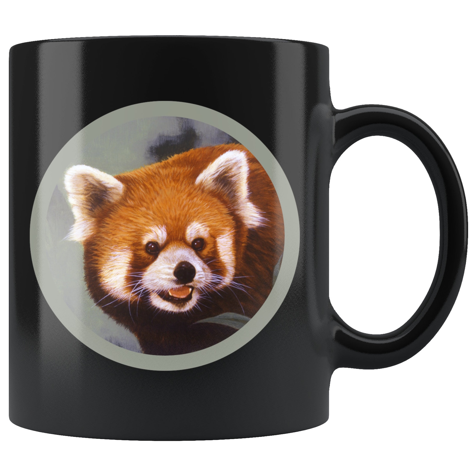 Panda Bear Mug 11 Oz. Ceramic Red Panda Coffee Mug Red Panda | Etsy
