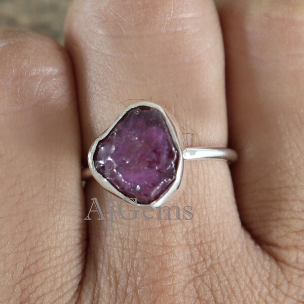 Raw Ruby Ring - Etsy
